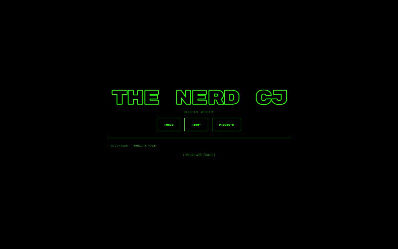 The Nerd CJs Website